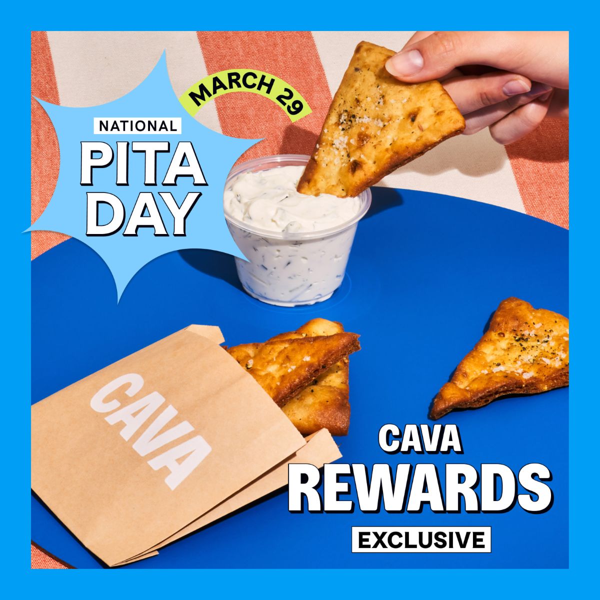 Cava Celebrates National Pita Day with Free Pita Chips & New Character ...