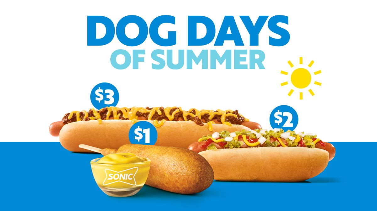 Sonic Hot Dog Deals: July's Dog Days of Summer Are Here!
