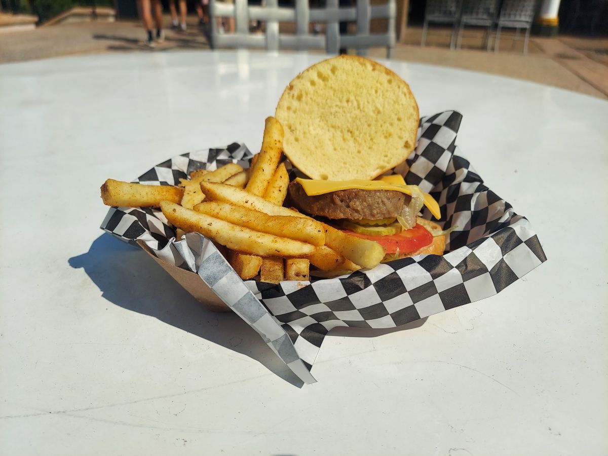 Busch Gardens Vegan Burger – Dining Plan at Zagora Café
