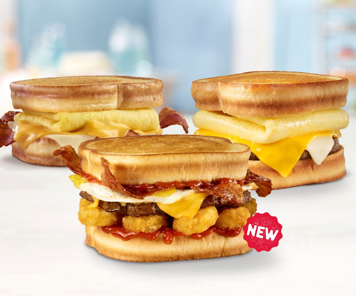 New Hardee's Frisco menu items: Breakfast Burger & BBQ