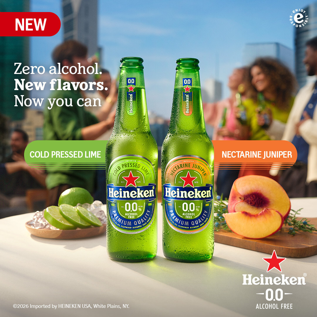 Heineken 0.0 Flavors Expand With Lime and Nectarine Juniper
