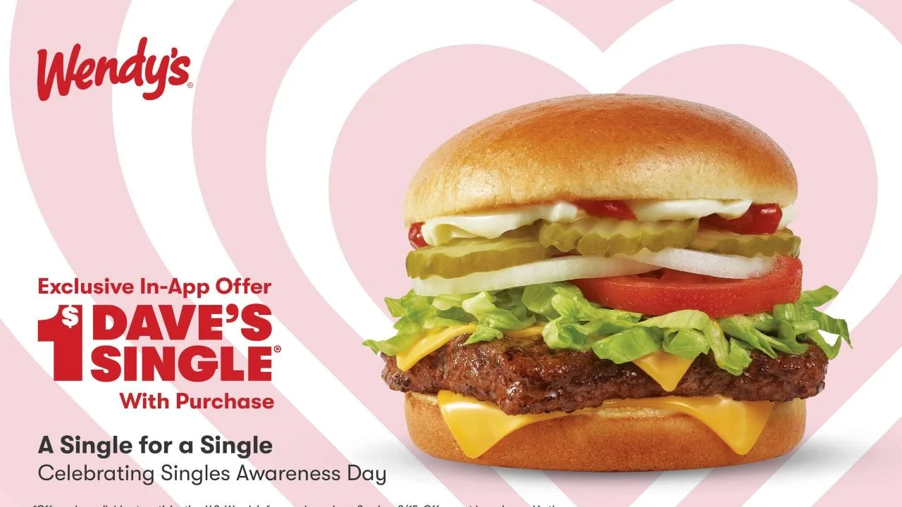 Wendy's $1 Dave's Single: National Singles Day Deal