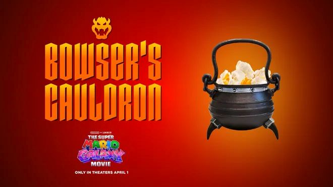 The Bowser Cauldron Popcorn Bucket Coming to Theaters