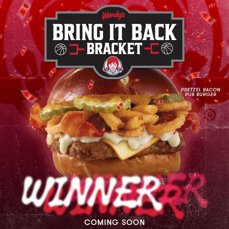 Wendy's Pretzel Bacon Pub Burger Returns to Menus